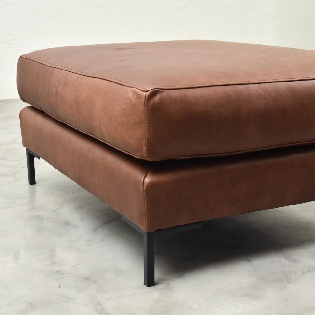 Tulbagh Leather Corner Couch with XL Daybed Right - Butterscotch ...
