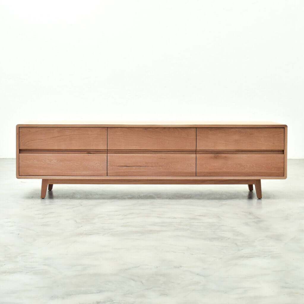 Philadelphia TV Unit (6 Drawer) - Oak | Incanda Furniture