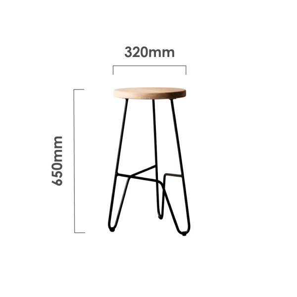 Springbok Counter Bar Stool - Oak | Incanda Furniture