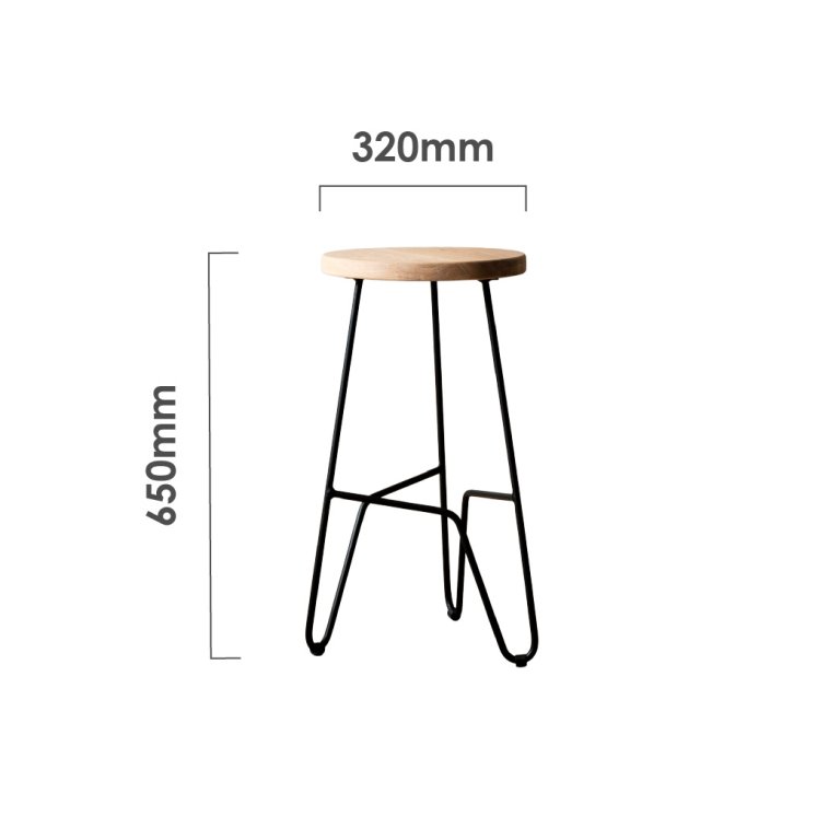 Springbok Counter Bar Stool - Oak | Incanda Furniture