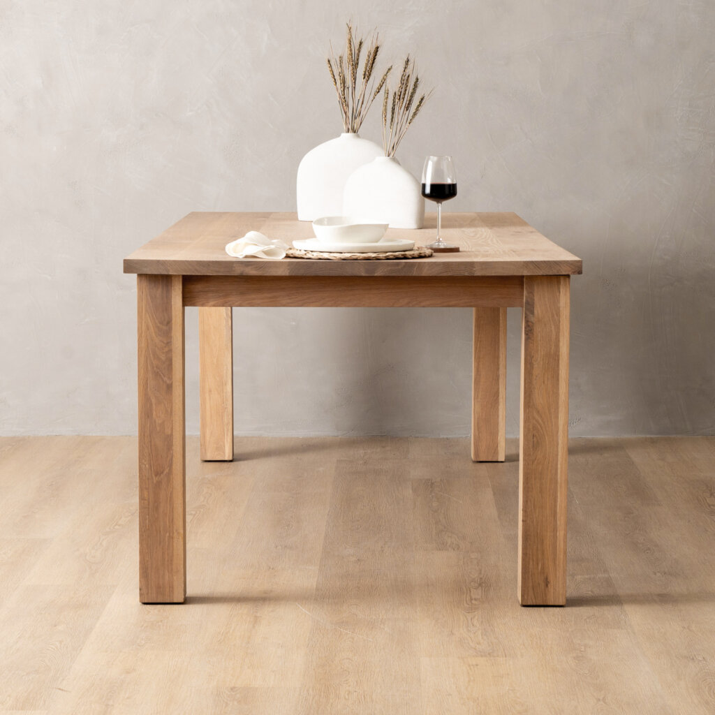 8-Seater Kitchen Dining Table (2.1m) - Oak | Incanda Furniture