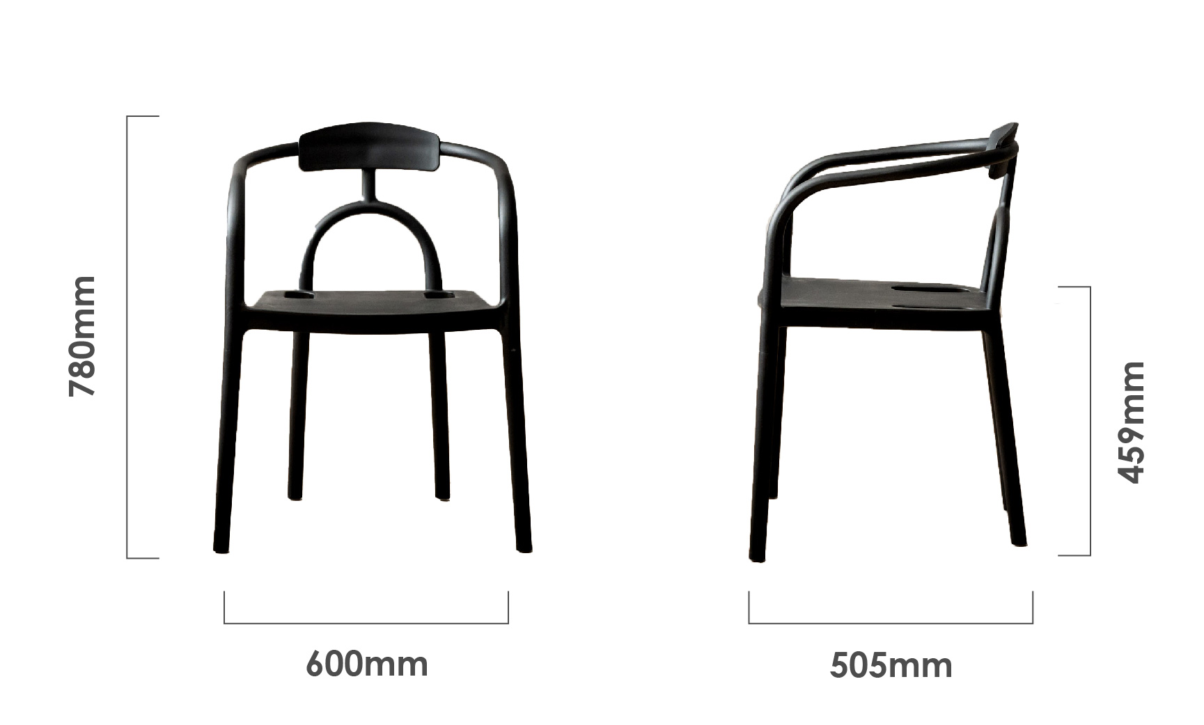 Form Dining Chair - Black | Incanda Furniture