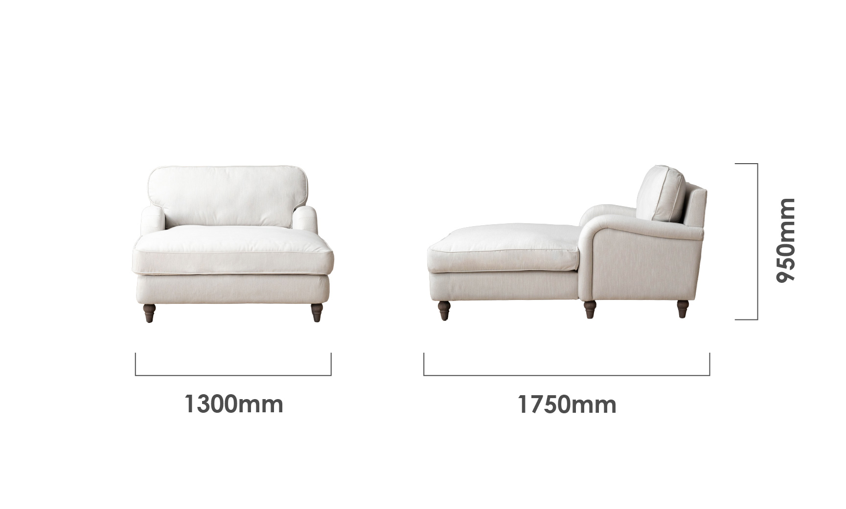 Chenavé Fabric Daybed - Pearl | Incanda Furniture