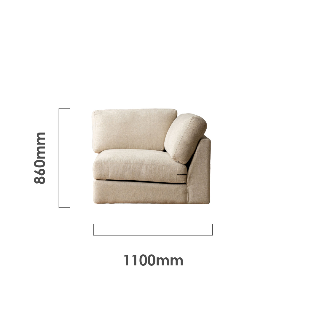 Windermere Modular Couch Piece - Corner Wedge | Incanda