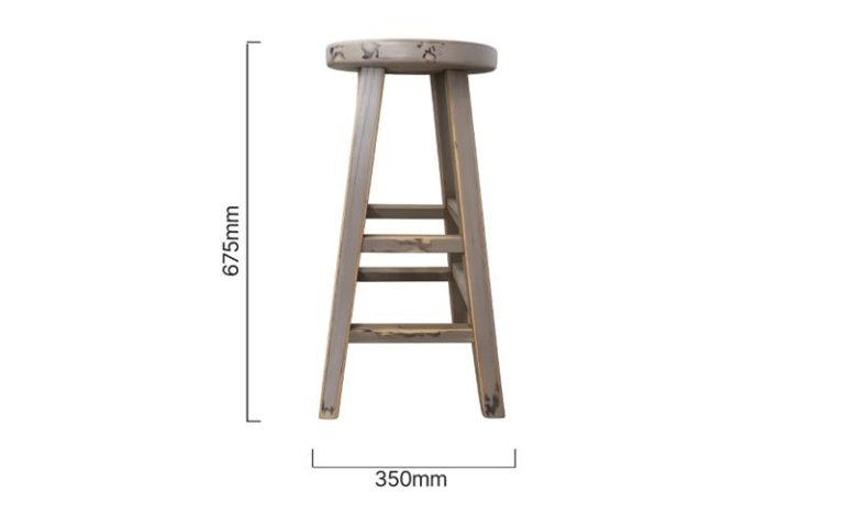 Aven Tall Bar Stool - Stone Wash For Sale | Incanda